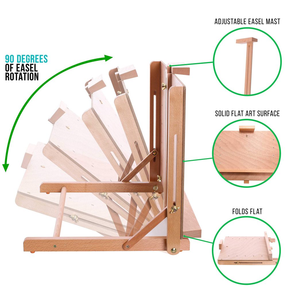 Adjustable Tabletop Artist Studio Easel - No.HH-ES019 - HANHAI ARTS